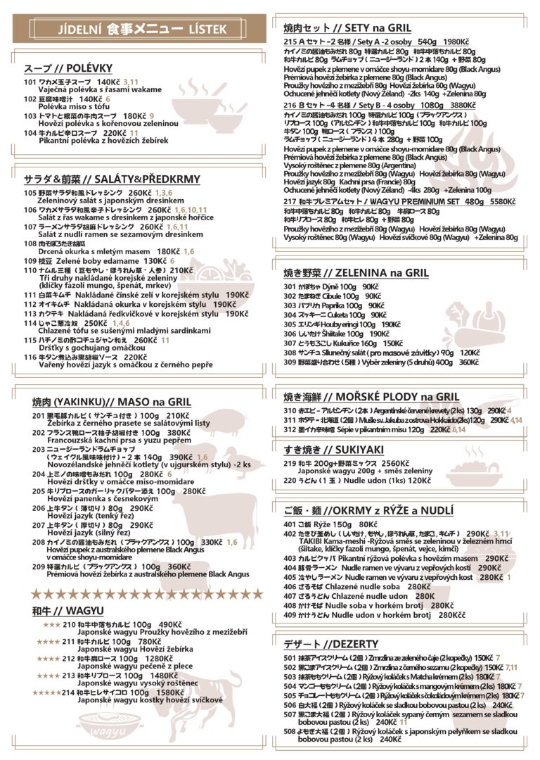 MENU – TAKIBI Japanese BBQ